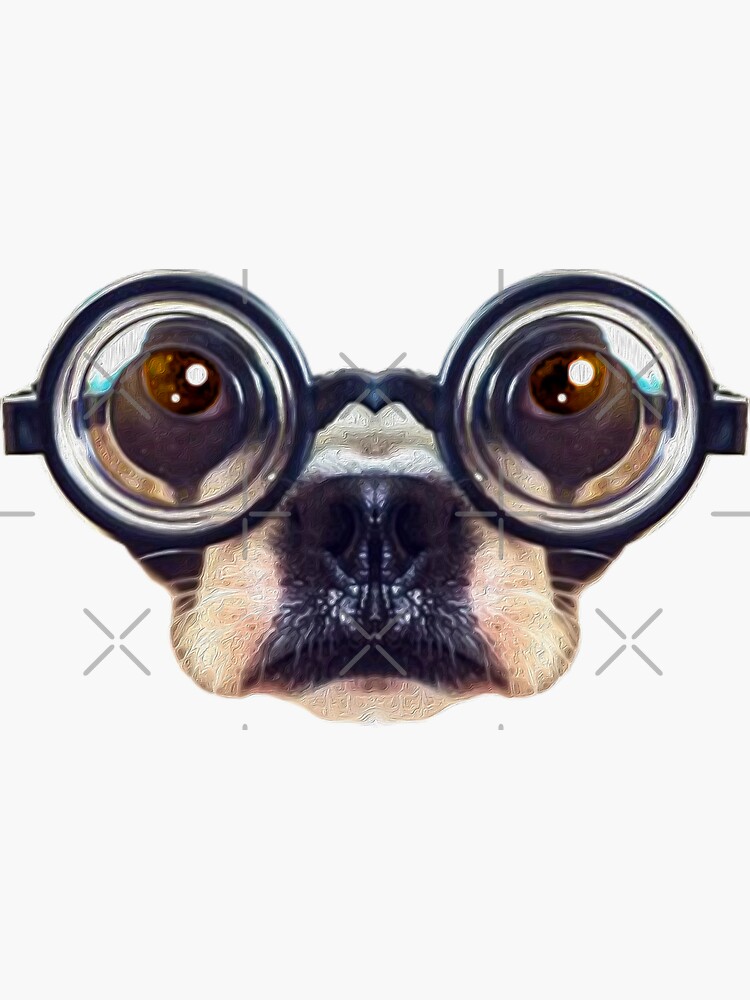 "doggles" Sticker by sidmonkey2k | Redbubble