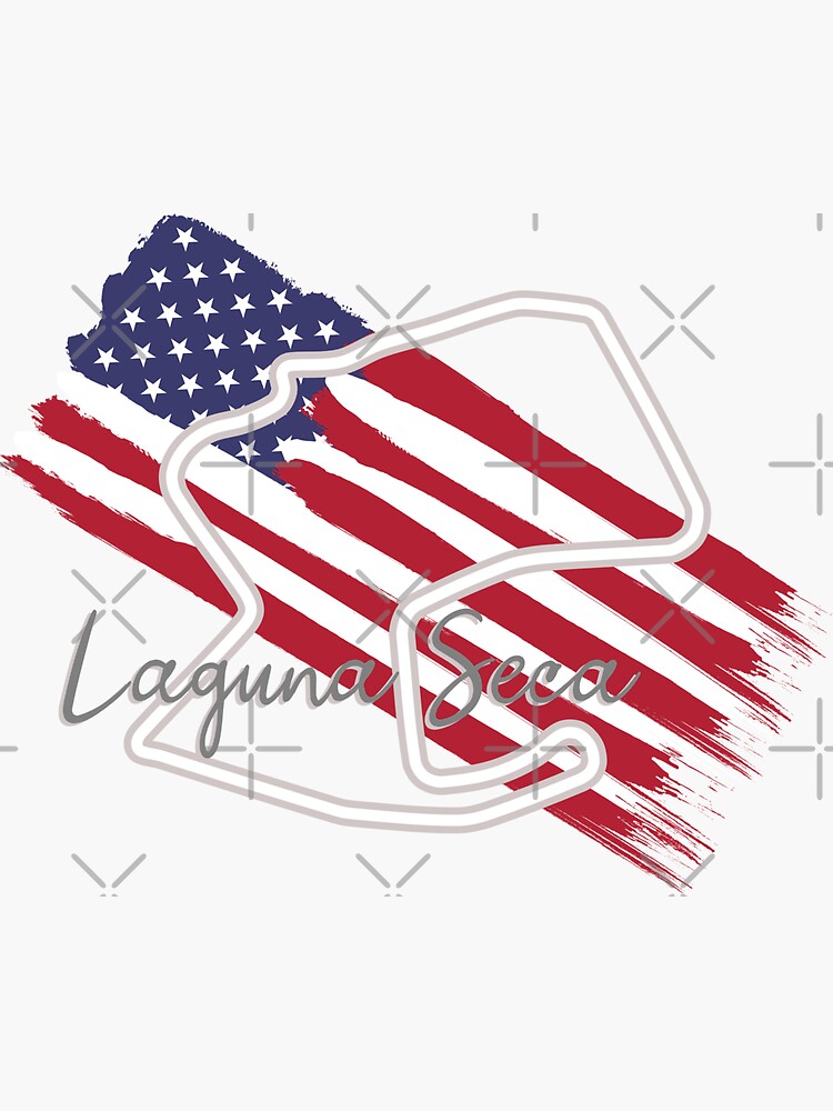 "Laguna Seca" Sticker for Sale by MadCarnival | Redbubble