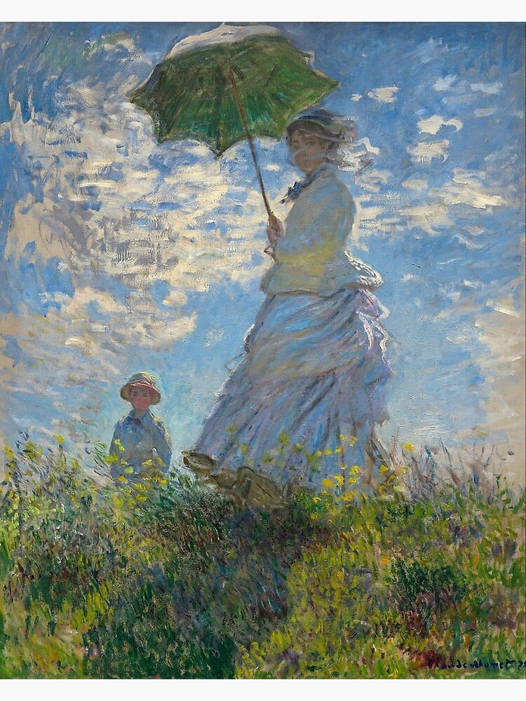 Lámina artística «Claude Monet (1840-1926): La Promenade (Mujer con ...