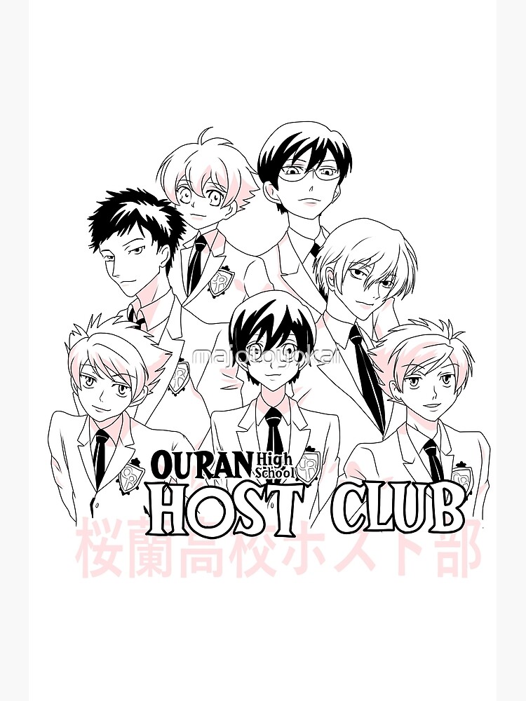 "OURAN HIGH SCHOOL HOST CLUB" Poster by majotoyokai | Redbubble