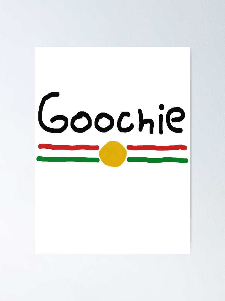 "Goochie Design Fake" Poster for Sale by LindsaySales | Redbubble