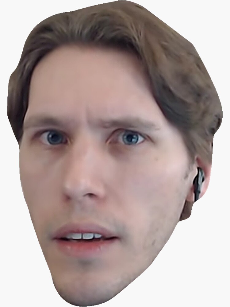"Jerma985 Head " Sticker for Sale by Flanignhandmade | Redbubble