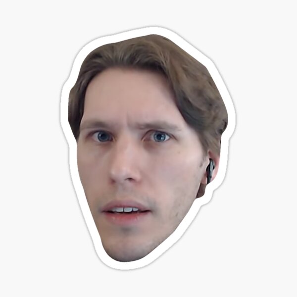 "Jerma985 Head " Sticker for Sale by Flanignhandmade | Redbubble
