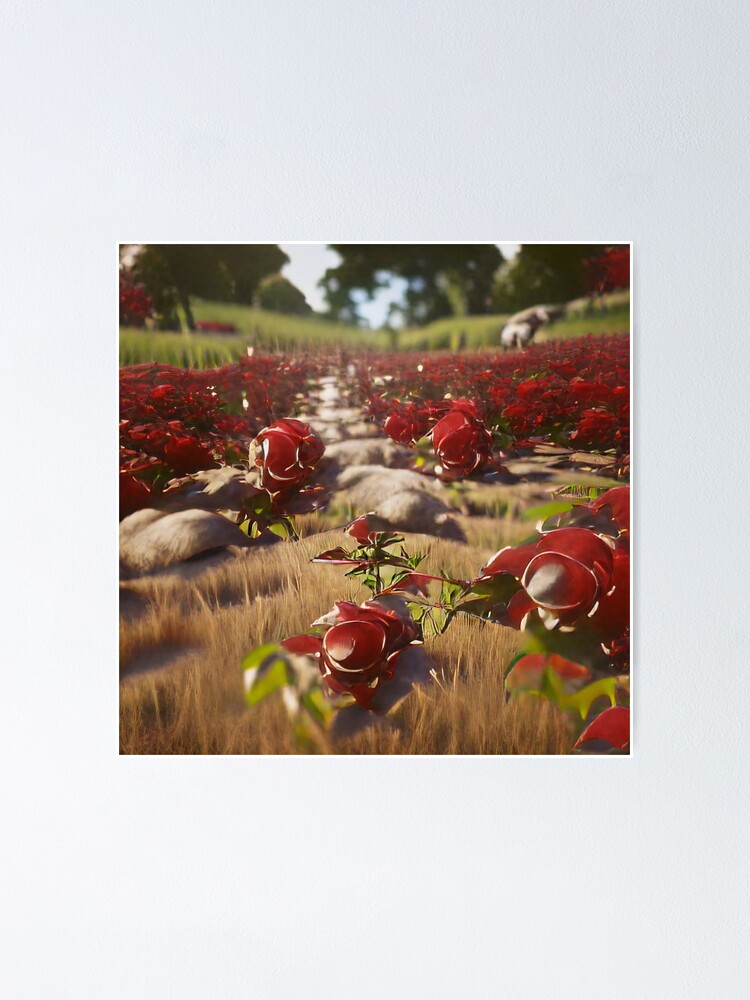 "Red Roses " Poster by AlexIcy | Redbubble