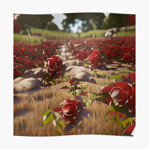 "Red Roses " Poster by AlexIcy | Redbubble
