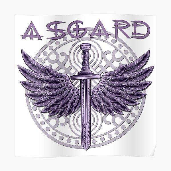 "Norse Legends - Asgard" Poster for Sale by Valhalla17 | Redbubble