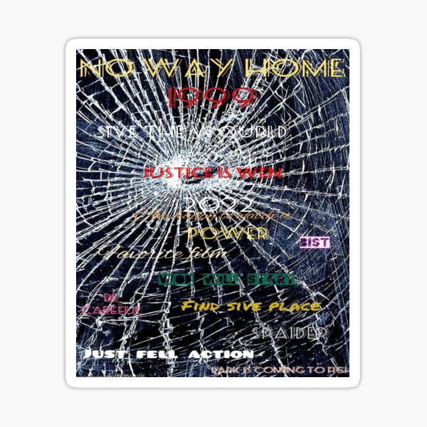 "No way home" Sticker for Sale by nn6080 | Redbubble