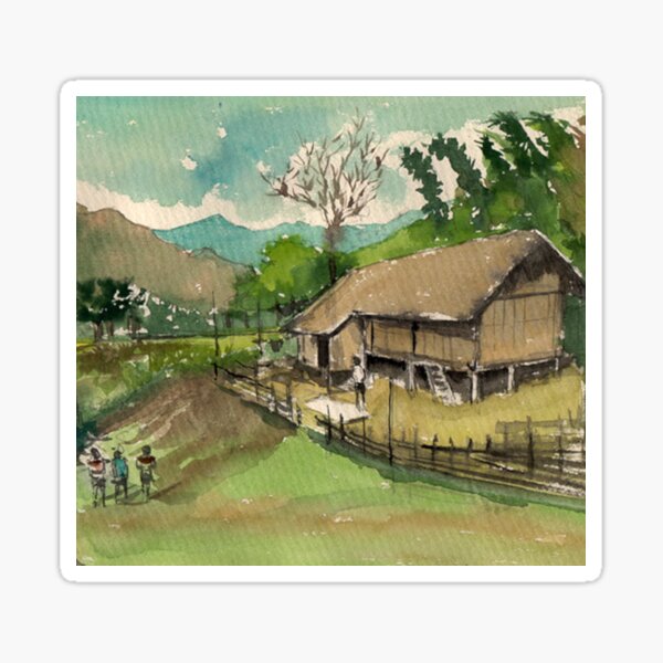 "The Village" Sticker for Sale by XVDell | Redbubble