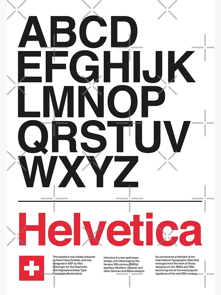 "Helvetica Font Design - Helvetica Typeface Design. Typographic Design ...