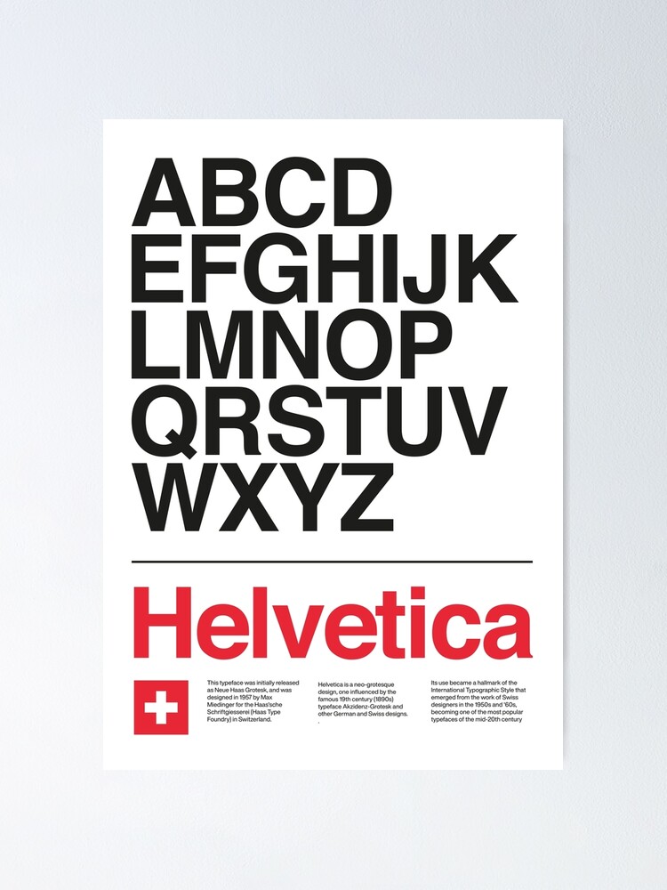 "Helvetica Font Design - Helvetica Typeface Design. Typographic Design ...