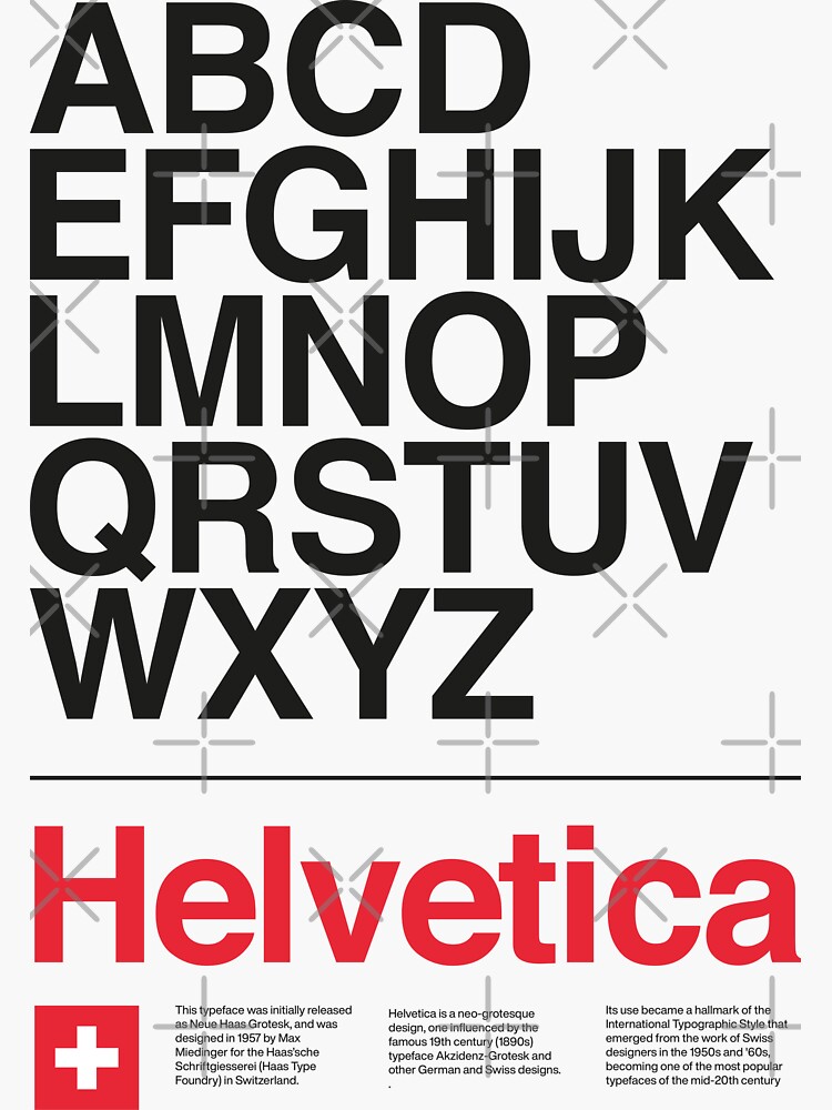 "Helvetica Font Design - Helvetica Typeface Design. Typographic Design ...