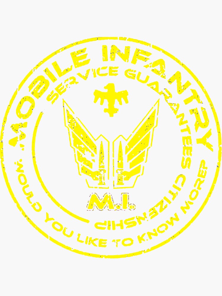 "Starship Troopers - Mobile Infantry Patch" Sticker for Sale by ...