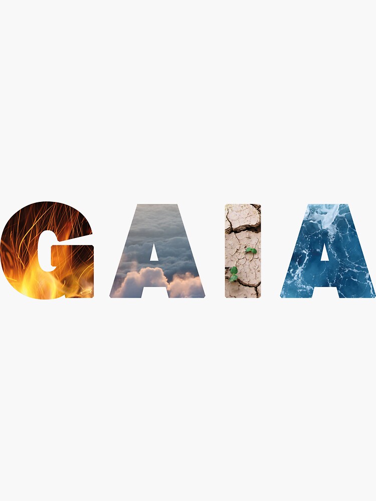 "GAIA" Sticker for Sale by PoeticGear | Redbubble