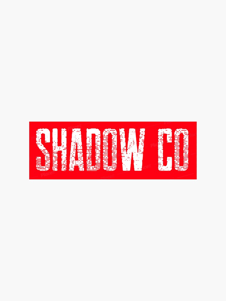 "shadow co" Sticker for Sale by yassinedesign1 | Redbubble