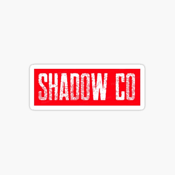 "shadow co" Sticker for Sale by yassinedesign1 | Redbubble