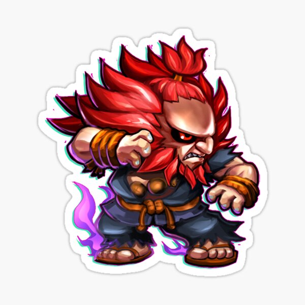 "C_SF_01_akuma" Sticker for Sale by AppleapieArt | Redbubble