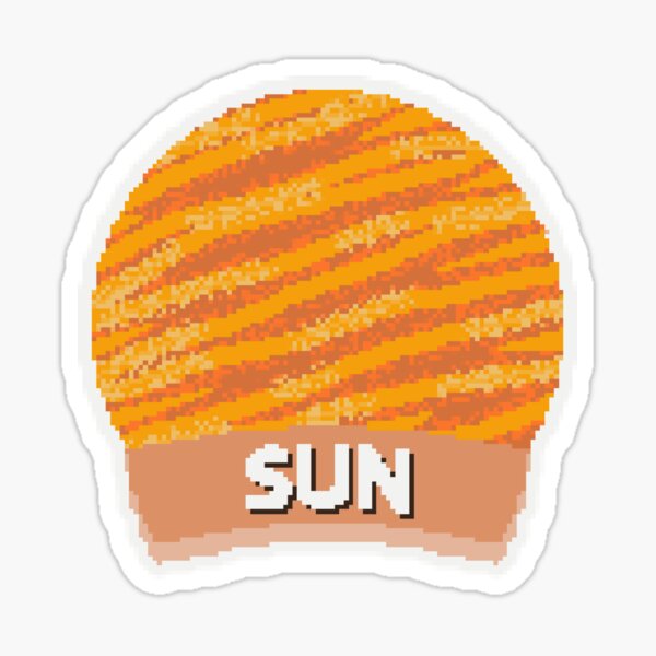 "Sun Pixel Art" Sticker for Sale by lionmerchltd | Redbubble