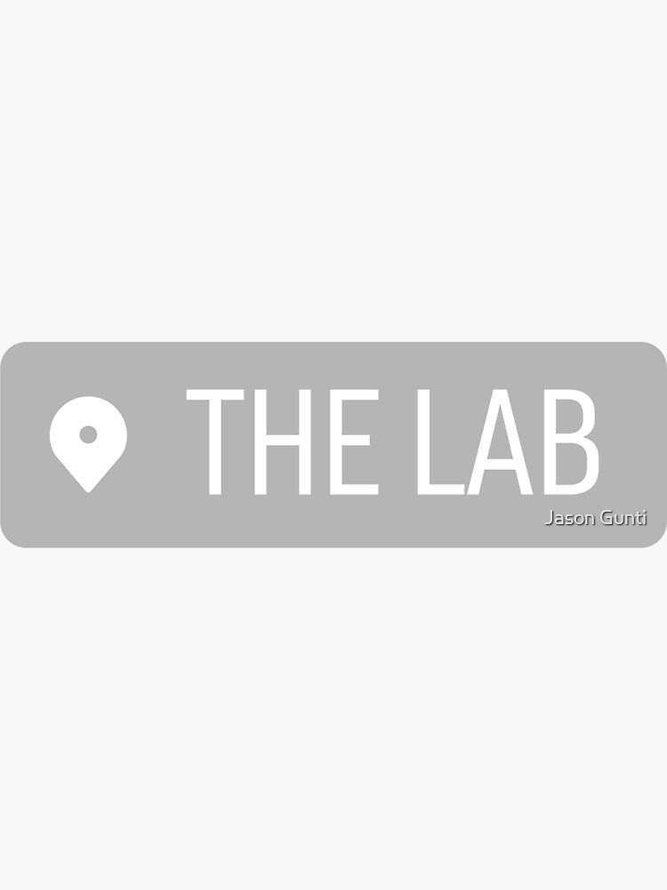 "The Lab Instagram Location" Sticker for Sale by dj7graphics | Redbubble