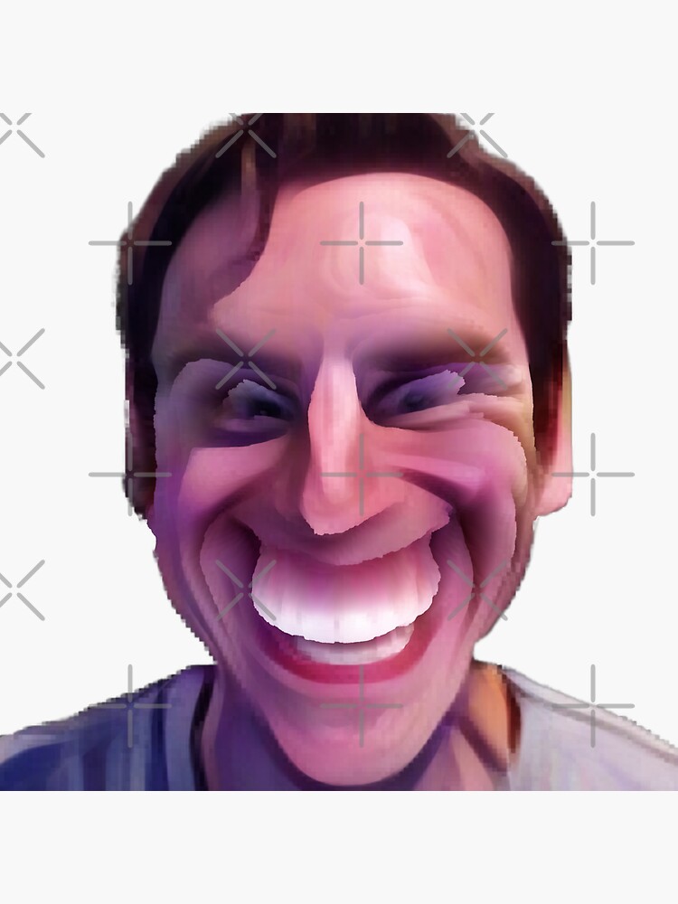 Pegatina «Diseño de efecto de sonrisa divertida con concepto Jeremy ...