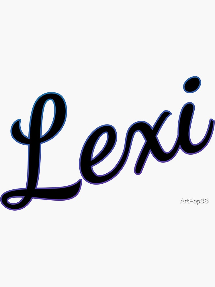 "Lexi" Sticker for Sale by ArtPop88 | Redbubble