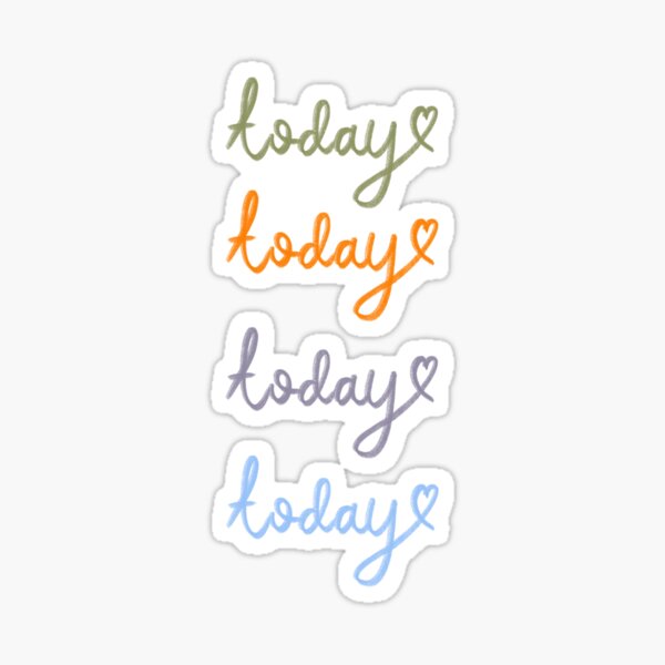 "Today Pack" Sticker for Sale by MargotMay | Redbubble