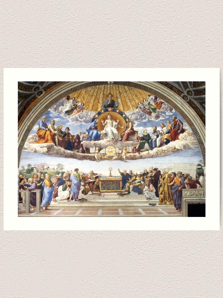 "Renaissance Art Raphael's Disputation of the Holy Sacrament (ca. 1509 ...