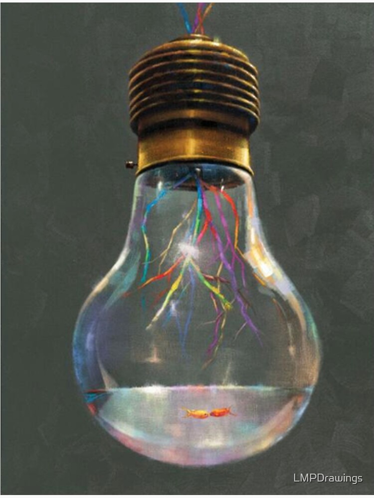"Light Bulb Fish" Sticker for Sale by LMPDrawings | Redbubble