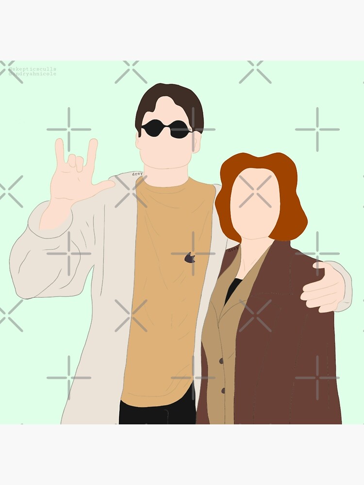 90s GILLIAN ANDERSON and DAVID DUCHOVNY Premium Matte Vertical Poster ...