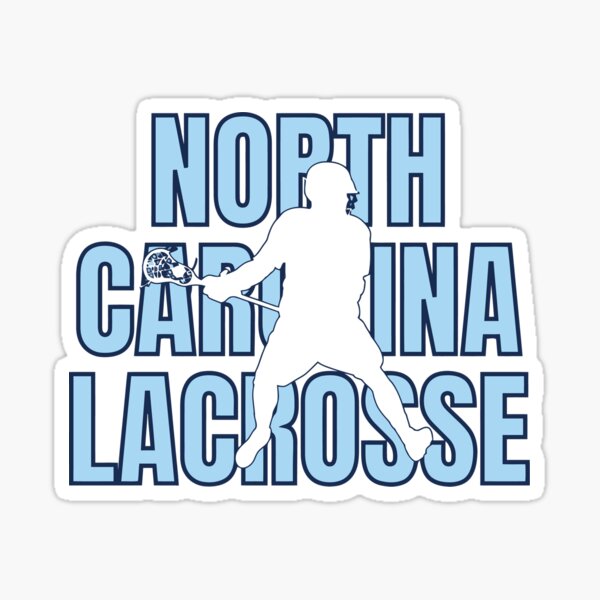 "North Carolina Lacrosse Fan Nc Lax Gift The Tarheel State" Sticker for ...