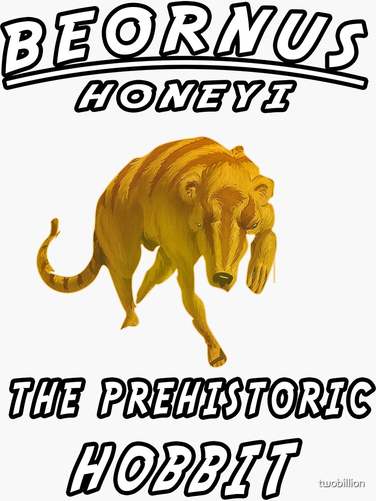 Pegatina «Beornus honeyi hobbit fósil prehistórico» de twobillion ...