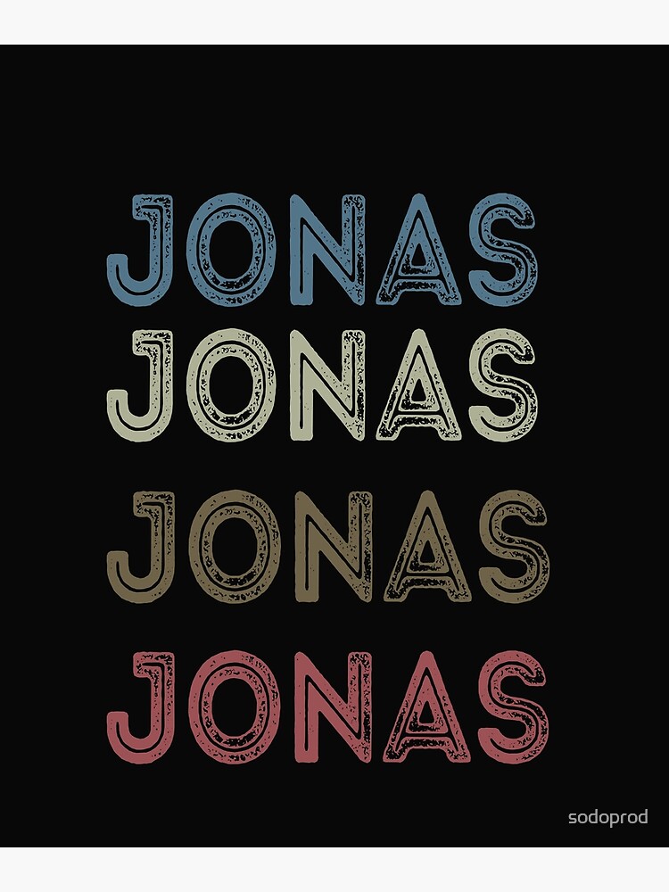 "Jonas first given name pride vintage distressed " Poster by sodoprod ...
