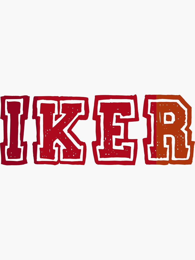 Pegatina «IKER» de ruviogevio | Redbubble