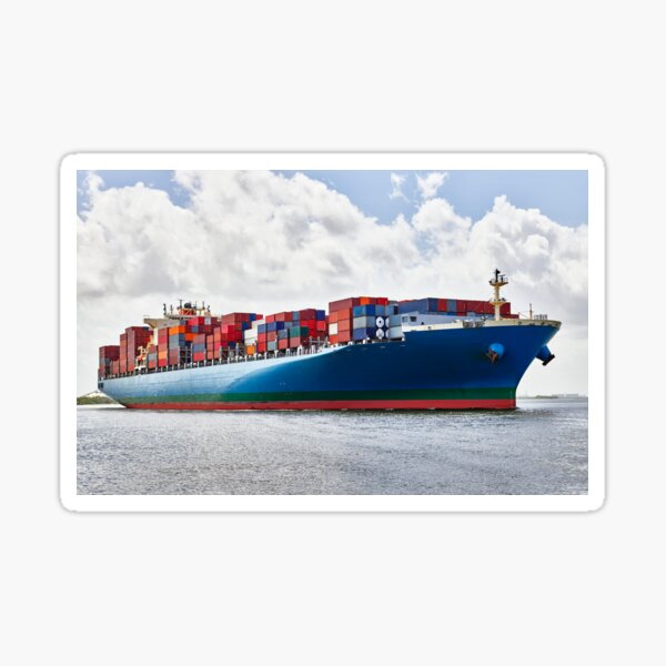 "Container Ship" Sticker for Sale by FindYouByZ | Redbubble