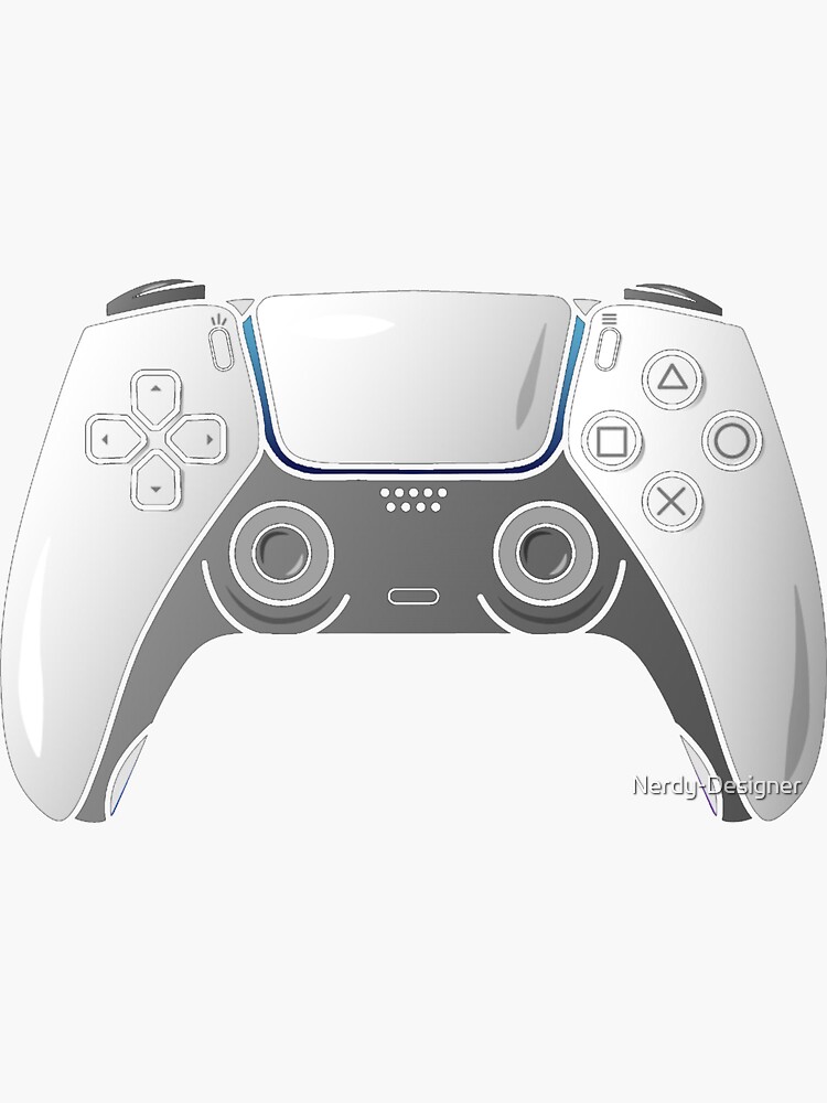 "PS5 controller art design" Sticker for Sale by Nerdy-Designer | Redbubble