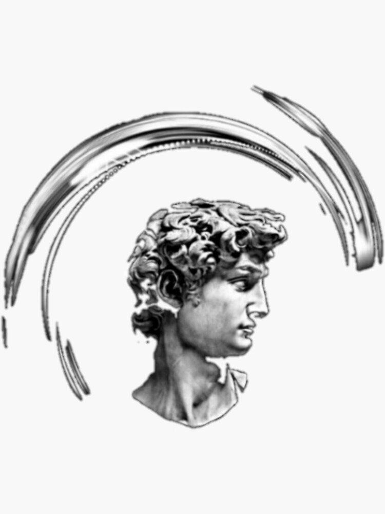 "Deep vintage David statue" Sticker for Sale by menna-zak | Redbubble