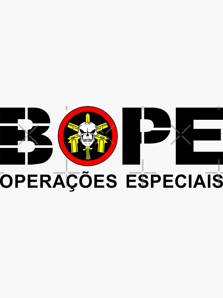"Mod. 26 BOPE Battalion Special Police Ops Elite Troop" Sticker for ...