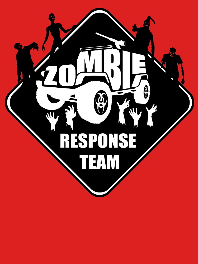 "Zombie Response Team" T-shirt for Sale by jeepstyletees | Redbubble ...
