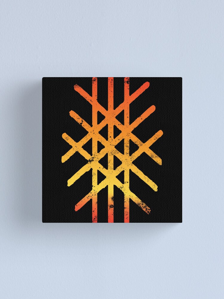 "Web of Wyrd Mythology Symbol meaning Matrix Of Fates" Canvas Print by ...
