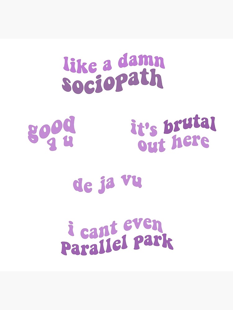 "olivia rodrigo sticker pack Like a damn sociopath- Olivia Rodrigo good ...