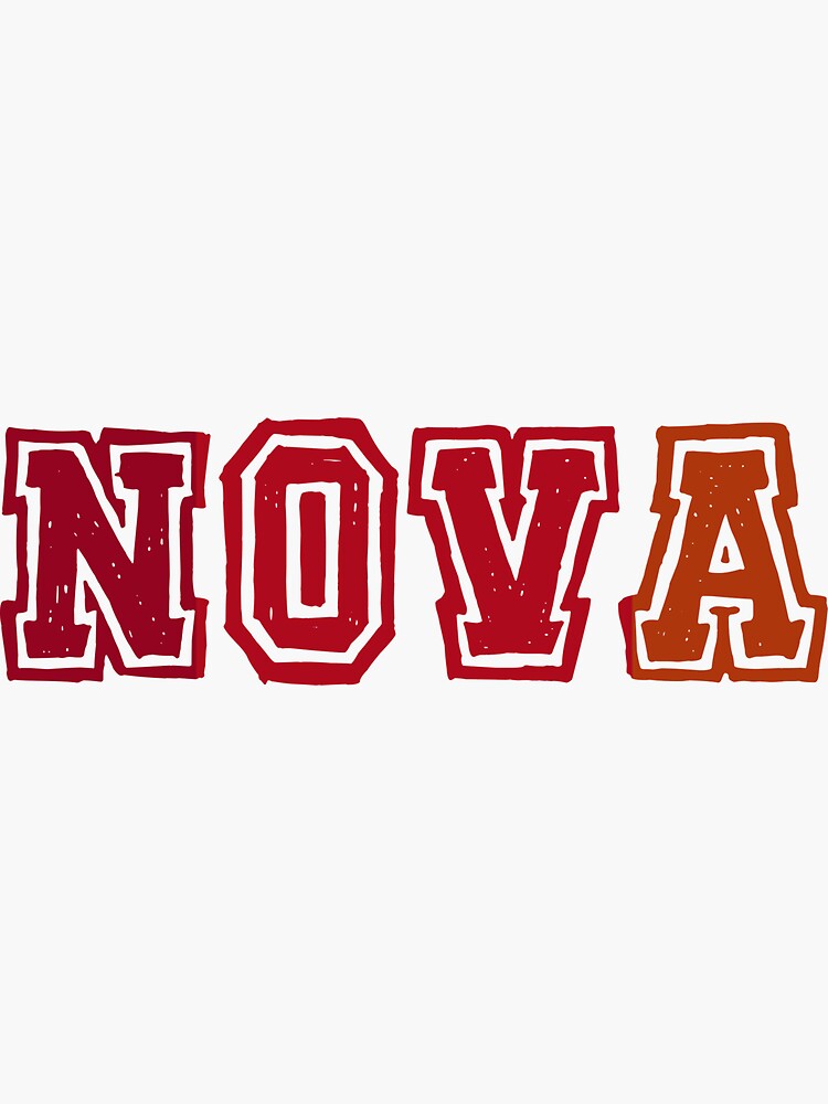 "NOVA" Sticker for Sale by ruviogevio | Redbubble