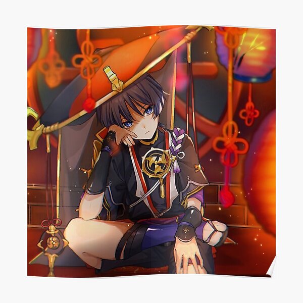 "Genshin impact ( scaramouche )" Poster for Sale by Kohana00 | Redbubble