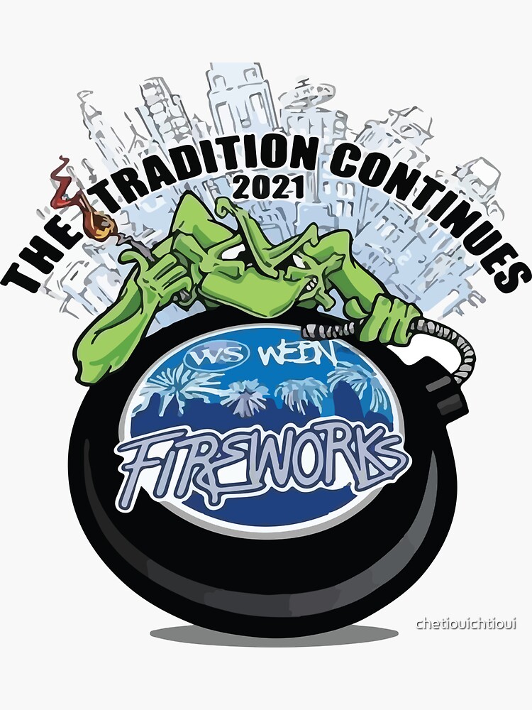 "webn fireworks 2021 " Sticker for Sale by chetiouichtioui | Redbubble