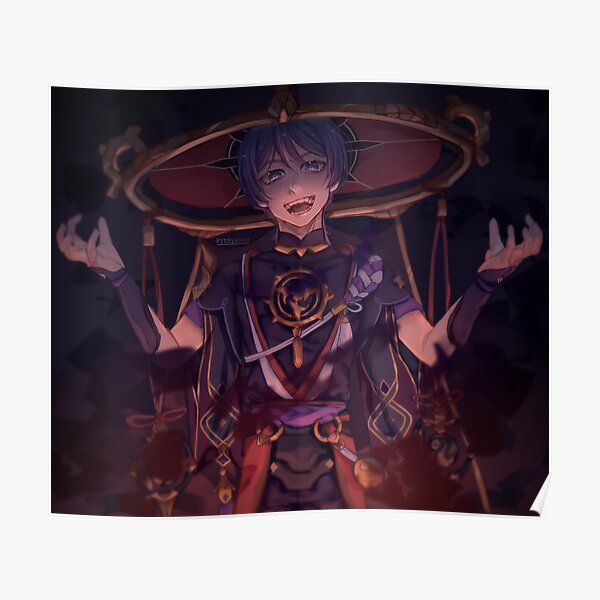 "Scaramouche - Genshin Impact" Poster by nyanea | Redbubble