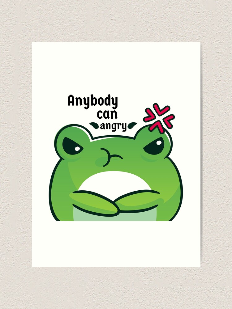 "Kawaii chibi angry frog emoji" Art Print for Sale by Lightsinlife ...