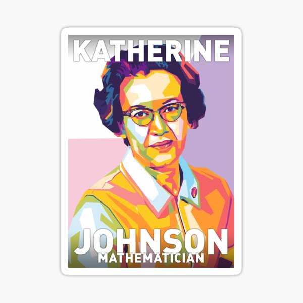 "Katherine Johnson" Sticker by Shecience | Redbubble