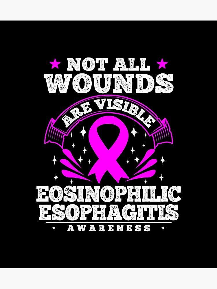 "Not All Wounds Are Visible Eoe Awareness Ribbon" Poster by ichieli ...