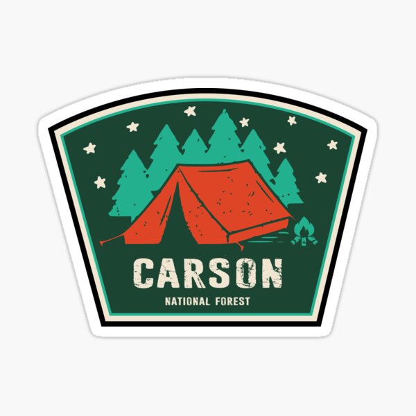 "Carson National Forest Camping" Sticker for Sale by esskay | Redbubble