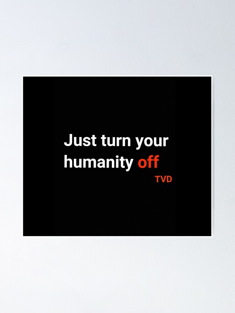 "Humanity Switch - TVD" Poster by TJoker99 | Redbubble