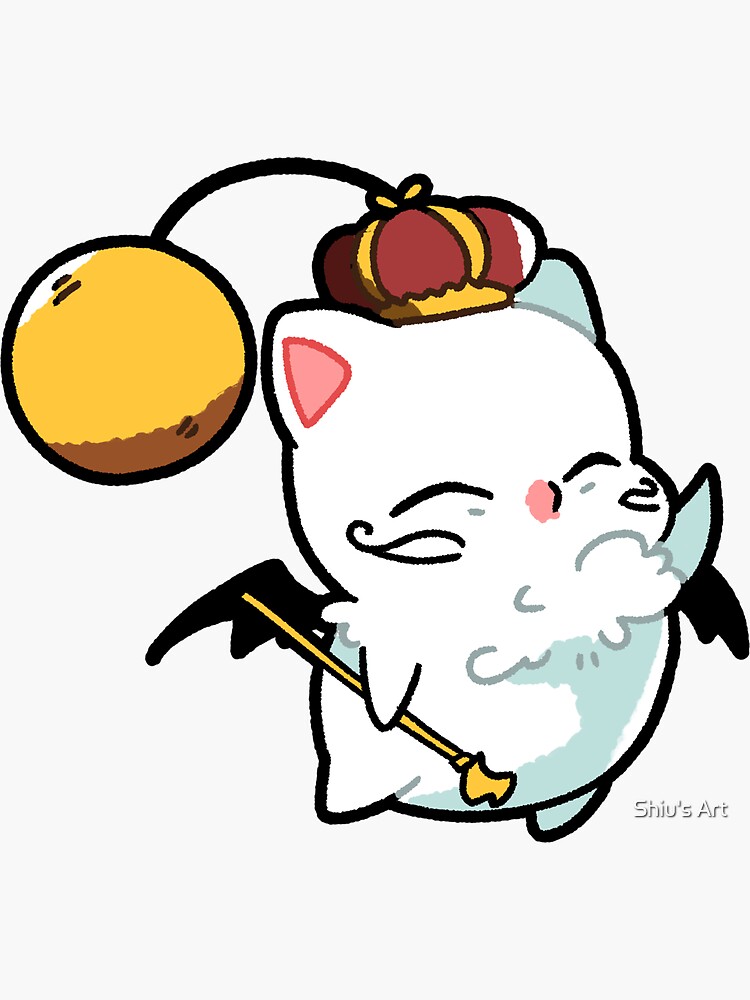 "King Moogle" Sticker for Sale by shiu-art | Redbubble
