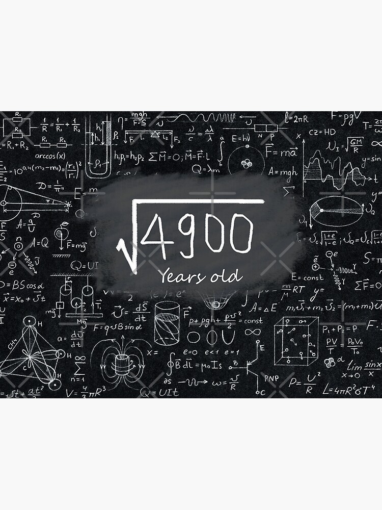 "70th Birthday Square Root Of 70 Years Old" Poster for Sale by ...